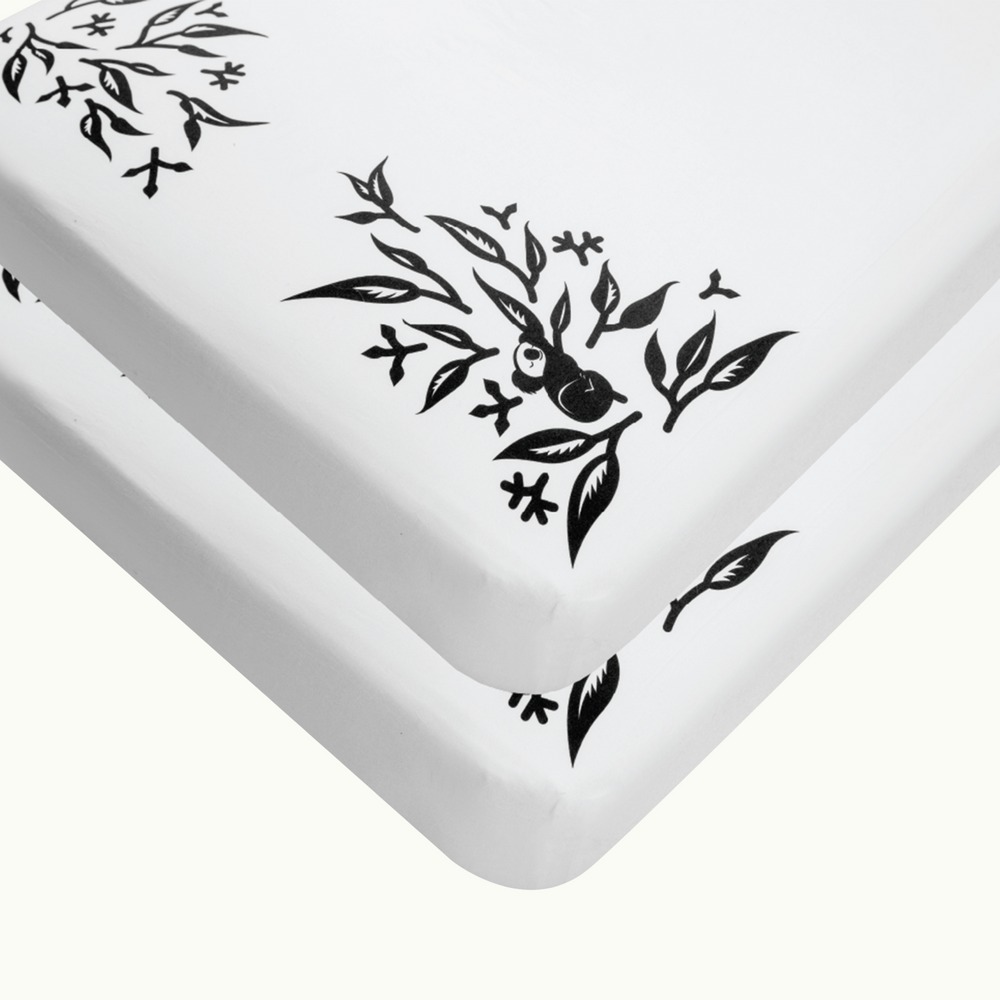 Nanit Smart Sheets | 100% Cotton Crib Sheets Track Baby Growth | Nanit